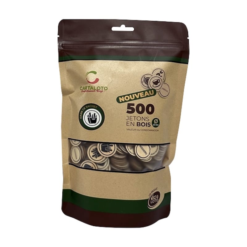 Houten Consumptie Tokens Snack voor je Event I Bingowinkel.nl